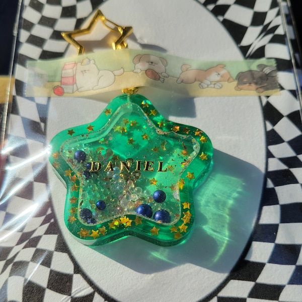 Custom Resin Shaker Keychain - Etsy