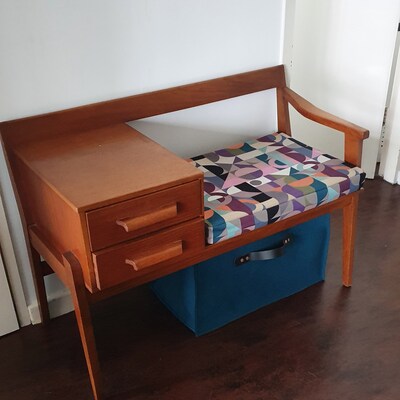 Teal Storage Basket Teal Cube Felt Cube Storage Basket - Etsy