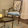 Sold Pair of Snake Skin Velvet Tufted Wing Back Chairs With - Etsy