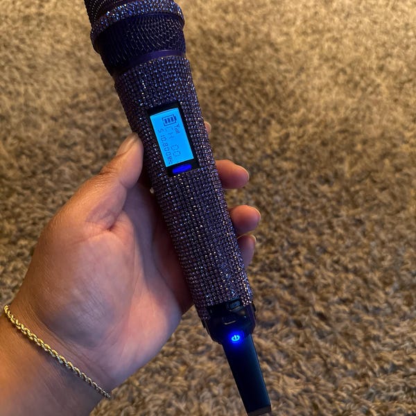 Professional Wireless Microphone System - Vinyl Wrap, Rhinestone ...