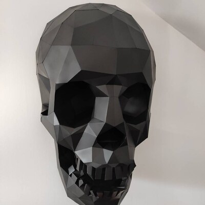 Human Skull Papercraft Sculpture, Printable 3D Puzzle, Papercraft Pdf ...