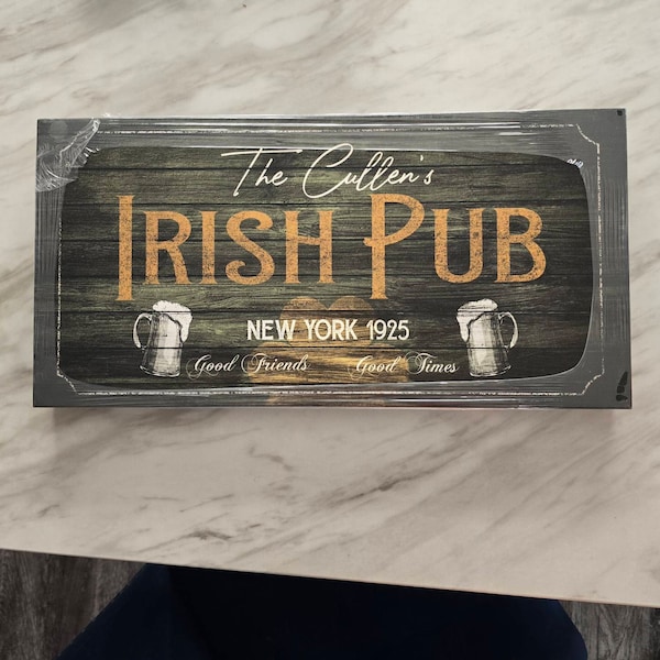 Custom Irish Pub Rustic Resto Bar Signs | Custom Plaque Personalized ...