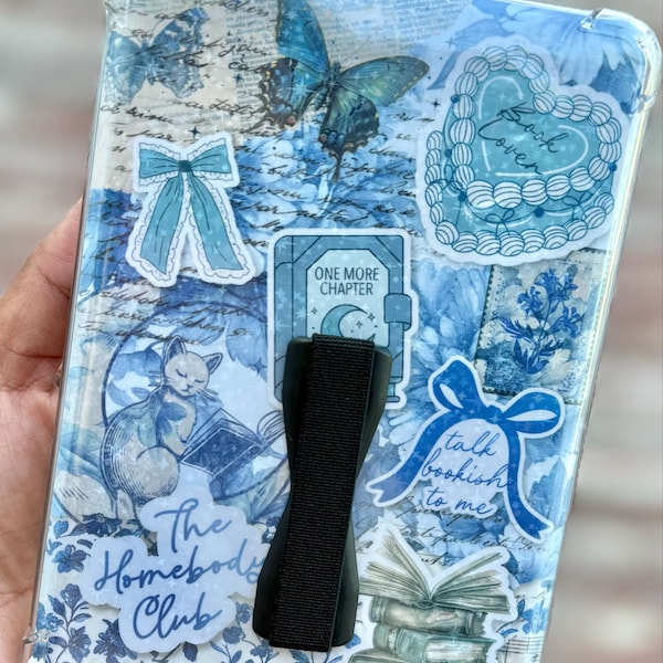 Bookish Sticker Inspired Kindle Insert - Neutral Checkered Compatible ...