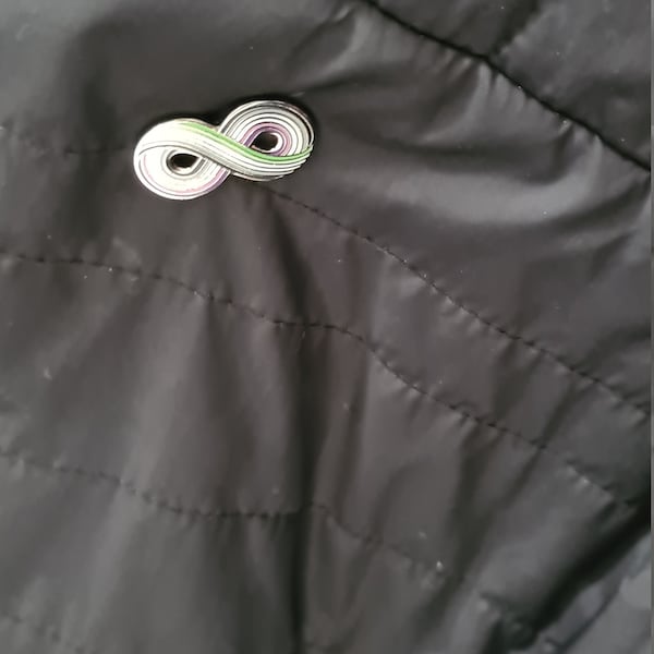 Infinitely Aroace Pin — Subtle Asexual Aromantic Pride Accessory ...