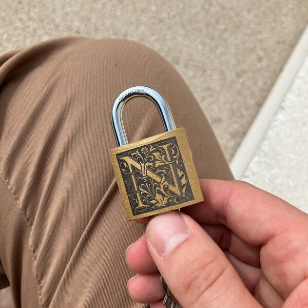 Personalized Padlock | Lover's Lock | Vintage Engraved Padlock ...