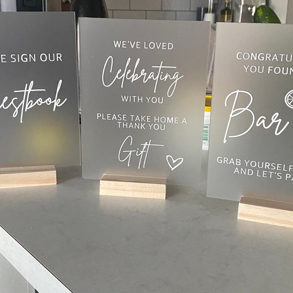 Custom Wedding Table Signs - Etsy