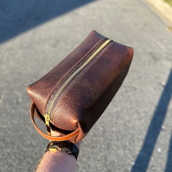 Leather Unisex Dopp Kit Pdf Pattern, Men Toiletry Bag Pattern, Women ...