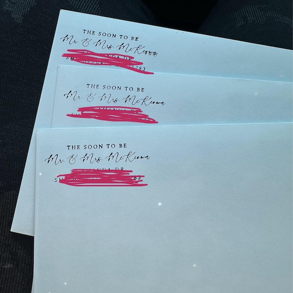 Future Mr. and Mrs. Envelope Template, DIY Address Label, Wedding ...
