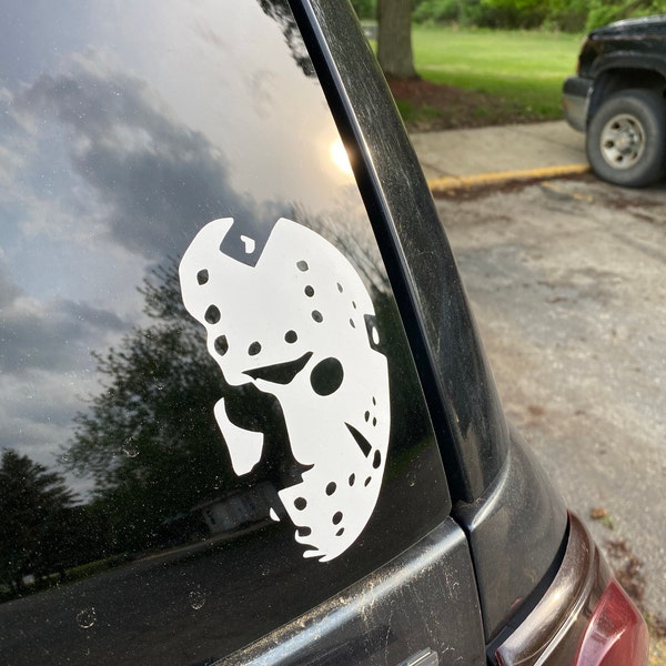 Jason Voorhees Decal Sticker | Friday the 13th Decal | for Car Window ...