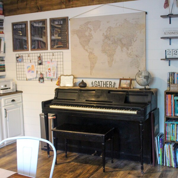 Multiplication Tables Chart With Hanger Frame for Homeschool Decor or ...