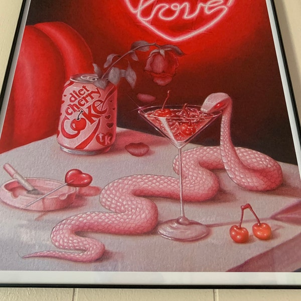 Pink Mamba - Print - Etsy