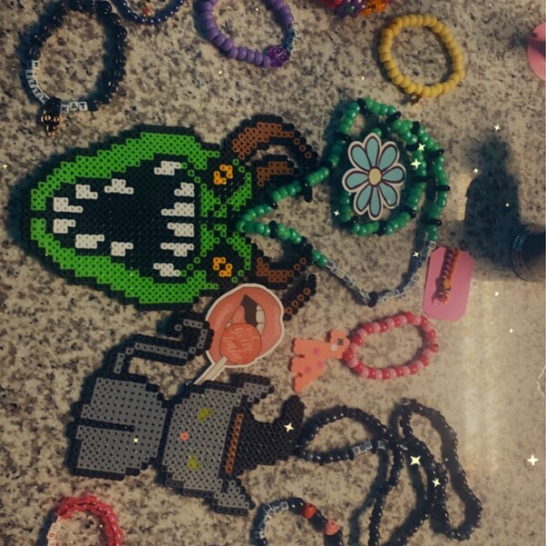 Plur Perler Necklace, Perler Bead Necklace, Perler Beads, Perler Design ...