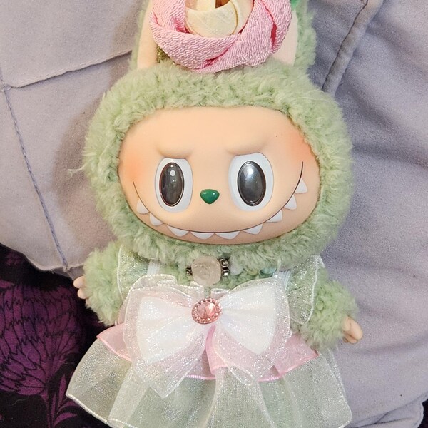 Labubu Clothes Beige Tan Overalls Jumpsuit Jumper Labubu Outfit Summer ...