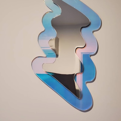 Squiggle Reflector Wavy Acrylic Mirror Wiggly Mirror - Etsy