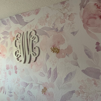 SAMPLES Carly Wall Flowers Pastel Colors Corners Border Frame - Etsy