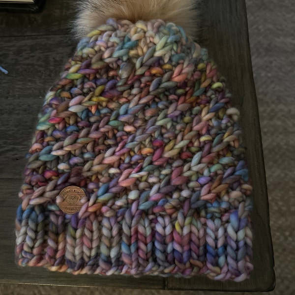 KNITTING PATTERN - the Gales of November Hat, Super Bulky Knit Hat ...