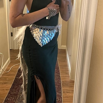 Viking Princess Scalemail Dragon Queen Chainmail Bikini Top Harness ONE ...