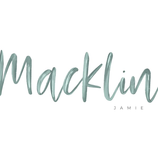 Custom Name Print, Baby Name Print, Nursery Wall Art, Custom Name Baby ...