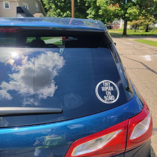 Tiny Humans on Board Decal, Car Decal, Decal for Parents, Child Safety ...