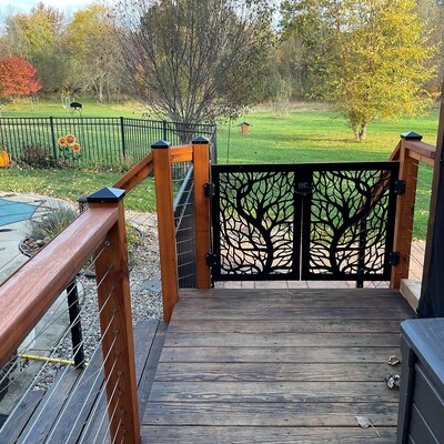 Metal Privacy Screen, Decorative Panel, Outdoor, Garden, Fence, Art ...