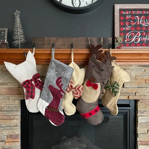 Fireplace Mantle Box, Stocking Holder, Personalized - Etsy
