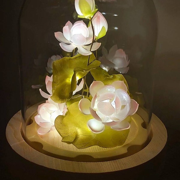 Handmade Goldfish Lotus Lamp, Koi Fish Lamp, Betta Fish Lamp, Fish ...
