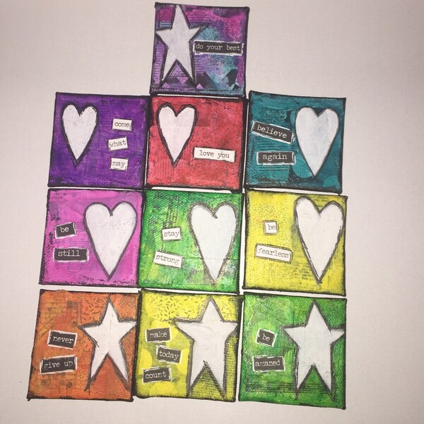 Original Mixed Media Portrait Bible Scripture Collage - "i Am God's ...