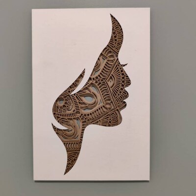 Multilayer Laser Cut File, Women Dxf File, SVG Ai EPS Dxf Laser Cut ...