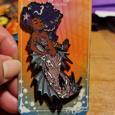 Rude Moods Rainbow Mermaid Enamel Pin - Etsy