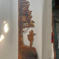 Team Roping Horse and Cattle Metal Art Hand plasma Cut Handsaw Wall ...