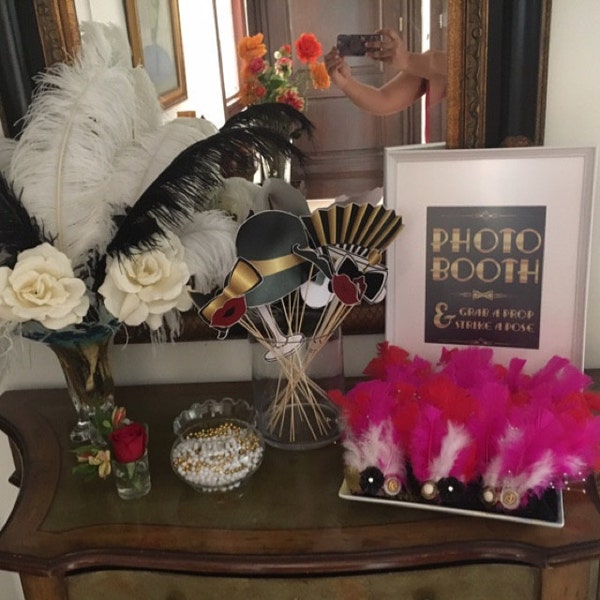 Gangster Party Photo Booth Props Printable PDF. Prohibition Era Party ...
