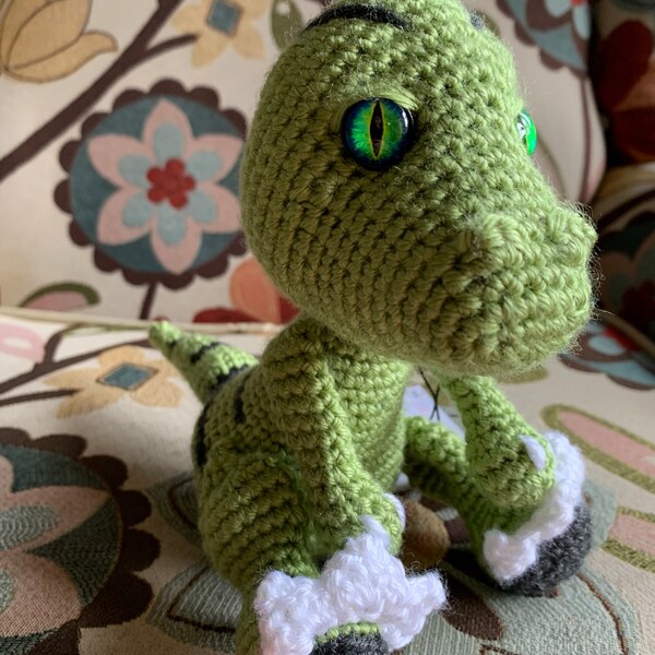 Raptor, Raptor Crochet Pattern, Crochet Pattern, Amigurumi, Raptor ...