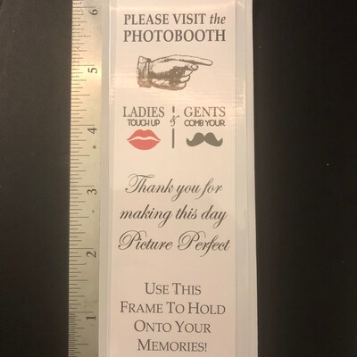 Photo Booth Frame, 2x6, Magnetic Photo Booth Frame With Photo Booth ...