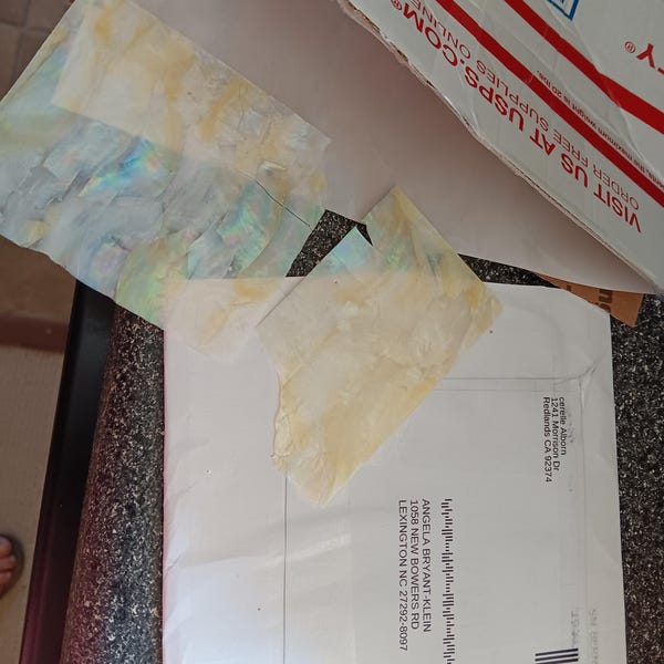 Genuine RAINBOW Mother of Pearl Shell INLAY Real Shell Thin Sheet ...