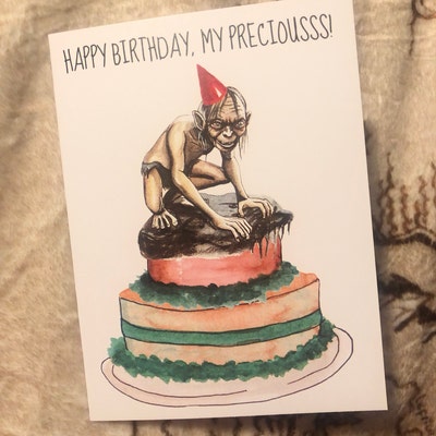 Cute Fantasy Birthday Card, Cute Birthday Card, Movie Nerds, Birthday ...