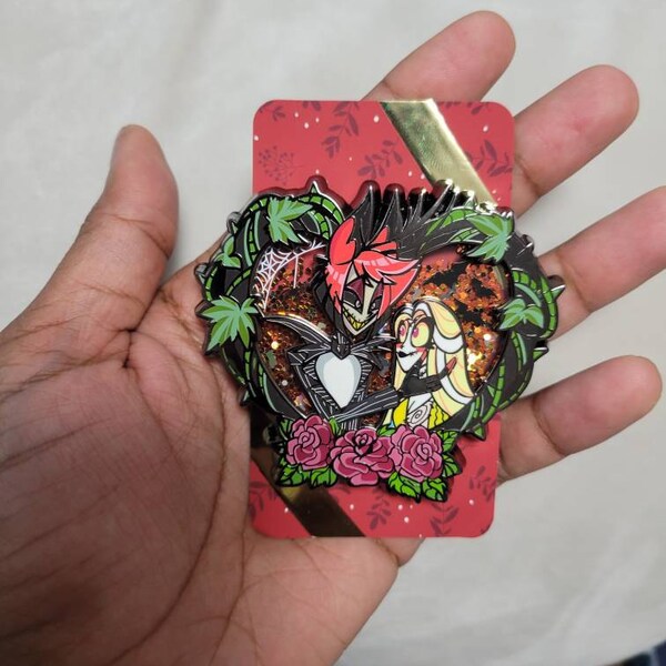 Golden Hour a Hazbin Hotel Radiohusk Enamel Pin - Etsy