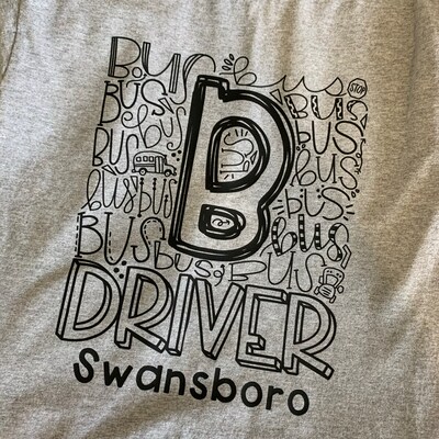 Bus Driver Typography INSTANT DOWNLOAD Dxf, Svg, Eps, Png for Use With ...