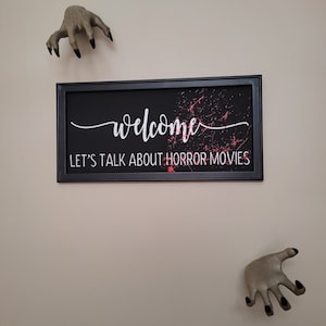 Horror Movies Welcome Sign - Etsy