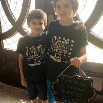 1st Day of School Shirt 1st Day of Virtual Learning First - Etsy