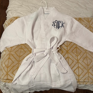 Women's Monogrammed Waffle Robe, 14 Colors to Choose From, Personalized ...