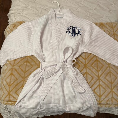 Women's Monogrammed Waffle Robe, 14 Colors to Choose From, Personalized ...