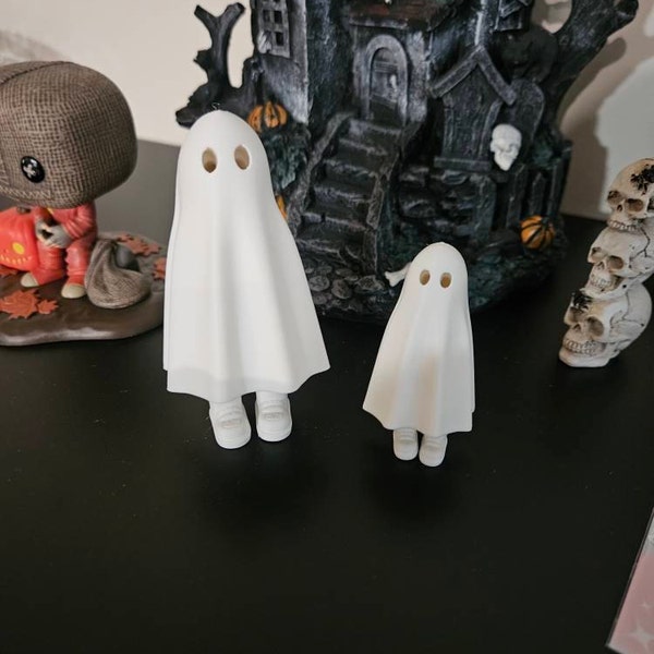 3D Printed Ghost Set - Crochet Look - Perfect for Halloween Decor - Etsy