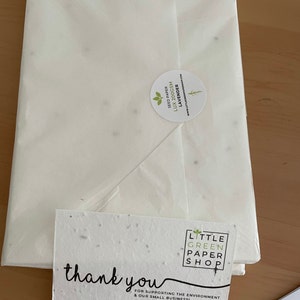 Plantable SEED PAPER Eco-friendly Sustainable Biodegradable | Etsy