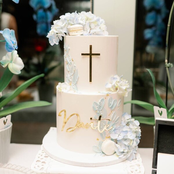 Name Cake Charm, Custom Cake Topper, Acrylic Cake Topper, Wood Cake ...