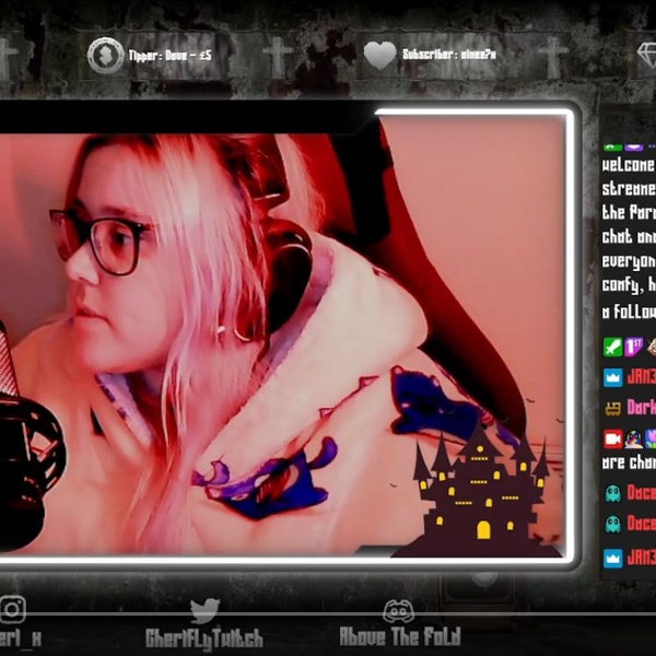 Animated RGB Glitch Stream Overlay / Full Package / Retro TV / CRT / Animated Screens, Alerts ...