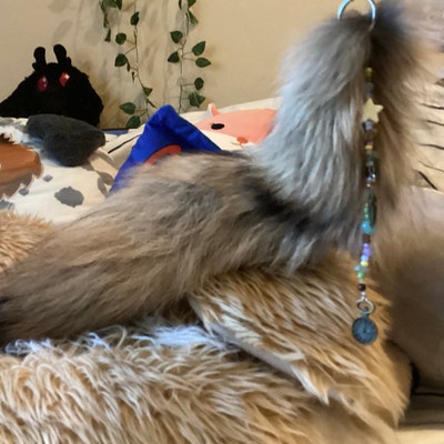 Custom Beaded Tail Keychain for Therians, Furries, Cosplay, Alternative ...