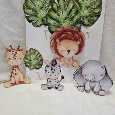 Safari Watercolour Graphics Set Watercolour Safari Animal - Etsy UK