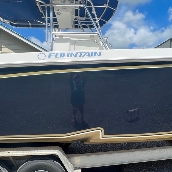 Fountain Boat Emblems 32" Chrome + FREE FAST Delivery DHL Express ...