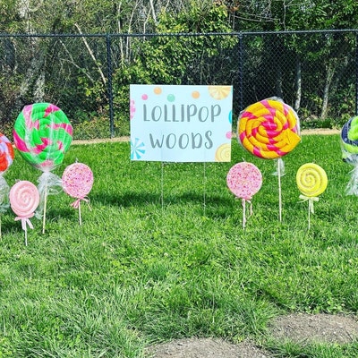 Candy Land Modern Party Sign Sweet Pastel Decors Candyland Castle ...