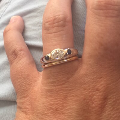 Super Big Silver Band Ring - Etsy